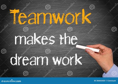Teamwork Makes The Dreamwork Stock Photo Cartoondealer Com