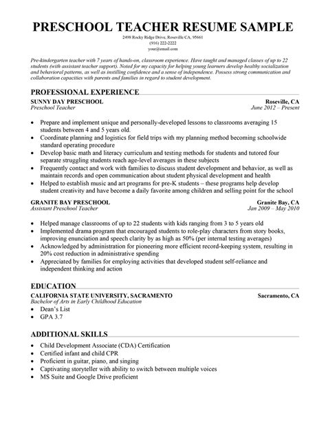Elementary Teacher Resume Example Writing Guide Artofit