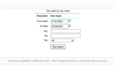 Report Tax Paid By Zip Code Serviceworks Academy