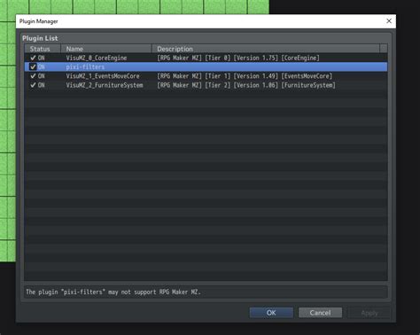 Mz Need Help With Visustellas Furniture System Plugin For Rmmz Rpg