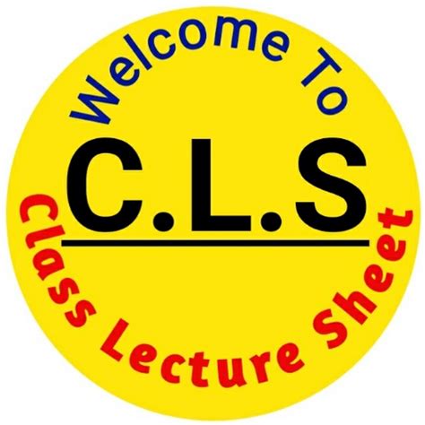Class Lecture Sheet Youtube