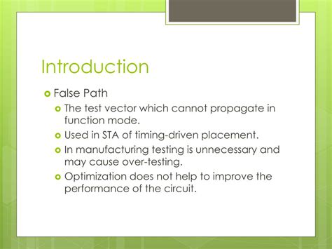 Ppt On Timing Independent False Path Identification Powerpoint Presentation Id3452177