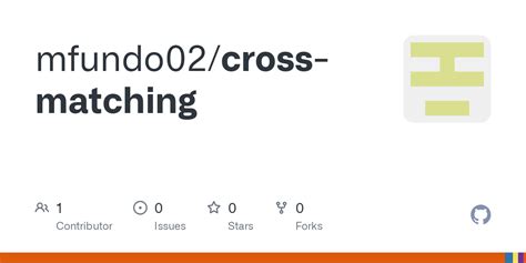Github Mfundo02cross Matching