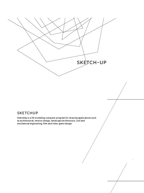 introduction to sketch up pdf sketch up 3 d computer graphics