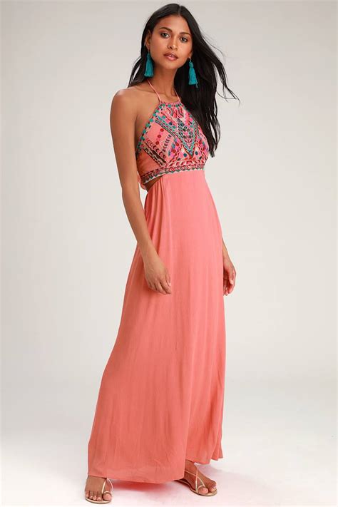 Coral Pink Dress