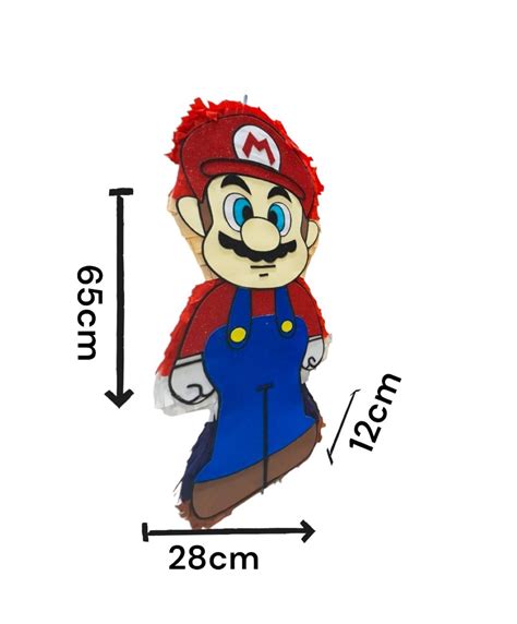 Super Mario Birthday Party 3d Pull String Piñata Tamona Party Supplies