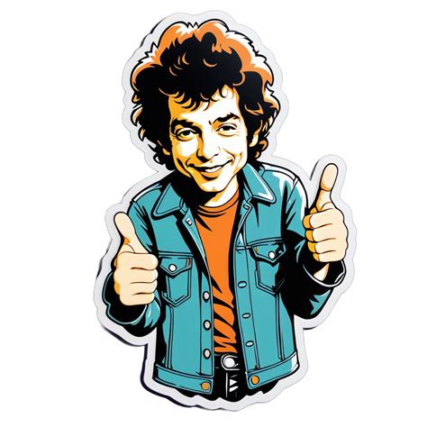 I Made An Ai Sticker Of Bob Dylan Doing Two Thumbs Up