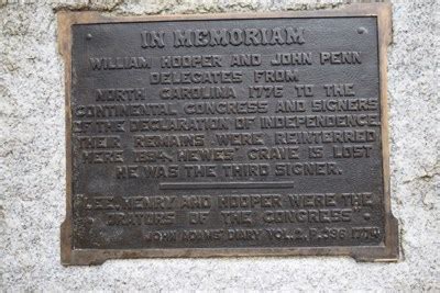 John Penn And William Hooper Signers Of Declaration Of Independence