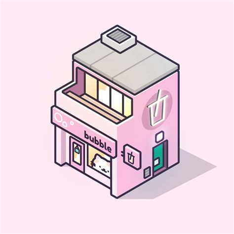 Cute Storefront Drawing