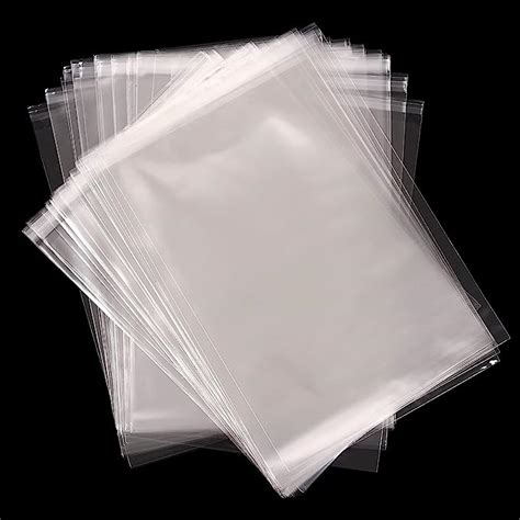 A4 Clear Self Adhesive Bags 100 Pack 22x30cm Self Sealing Cellophane