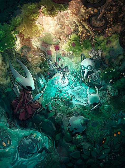 Knight Hornet And Cornifer Hollow Knight Drawn By Mamorumikokoro