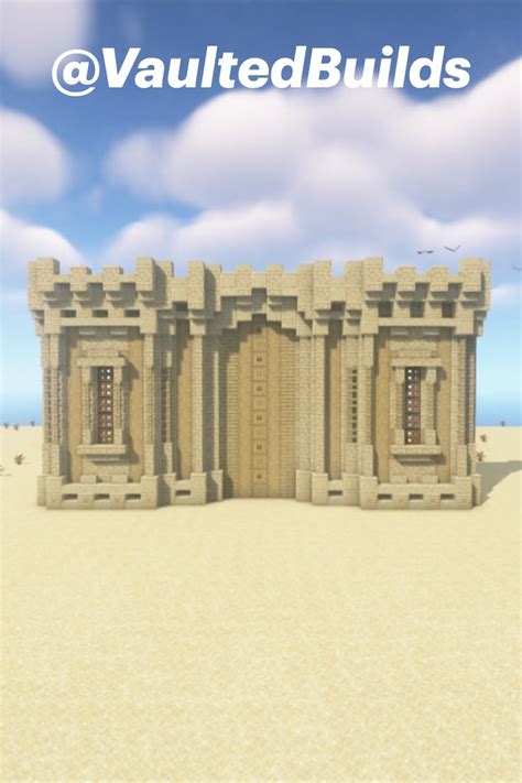 Minecraft Desert Wall Minecraft Blueprints Minecraft Castle Designs