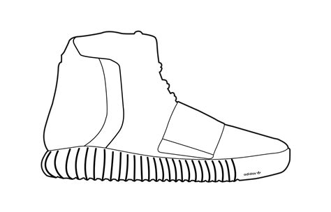 Yeezy Shoe Coloring Pages Warehouse Of Ideas