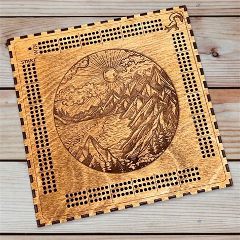 Personalized Square Cribbage Boards With Storage Etsy