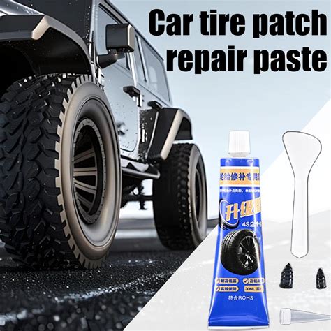 Tire Patch Glue High Adhesive Tire Repair Paste Strong Bonding Vehicle