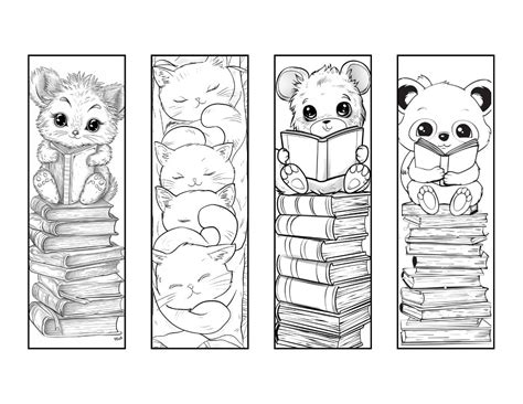 Cute Bookmarks Free Pdf Printables Coloring Bookmarks Free