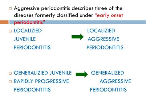 Ppt Aggressive Periodontitis Powerpoint Presentation Free Download