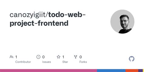 GitHub Canozyigiit Todo Web Project Frontend