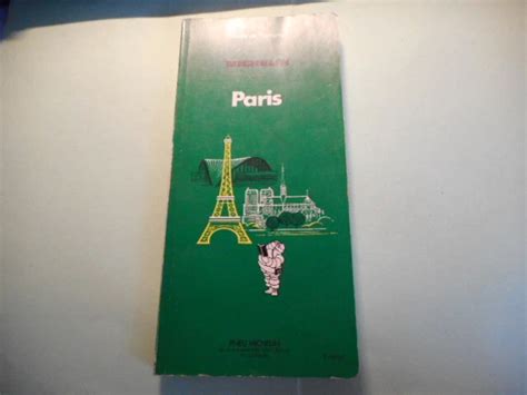 Michelin Carte Guides Vert Paris 1981 Maps Karte Cartolina Eur 1 99