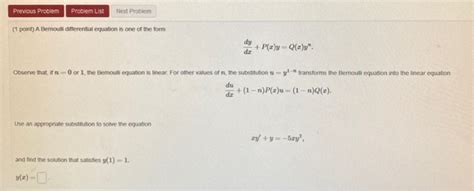 Solved Separable Equations Problem 14 Previous Problem