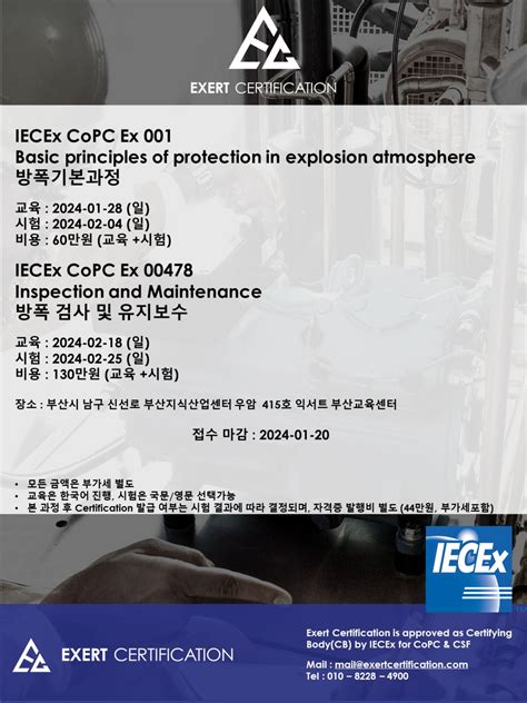 Exert Certification As On Linkedin New Iecex Copc Assessment Dates Are