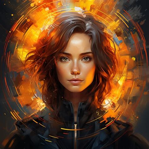 Premium Photo Digital Woman Portrait Stylized Image Ai Generated Art