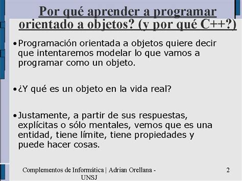 Por Qu Aprender A Programar Orientado A Objetos