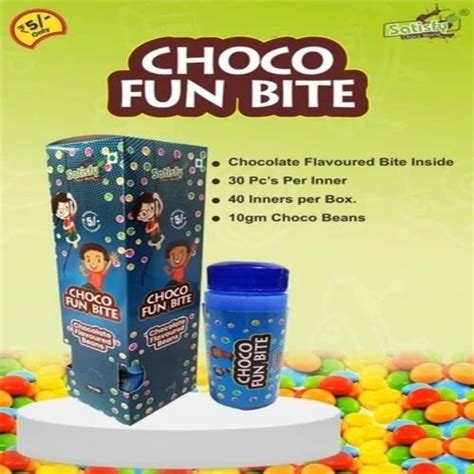 Choco Fun Bite Soft Candy In Multi Color Bottle Packaging 30 Pcs