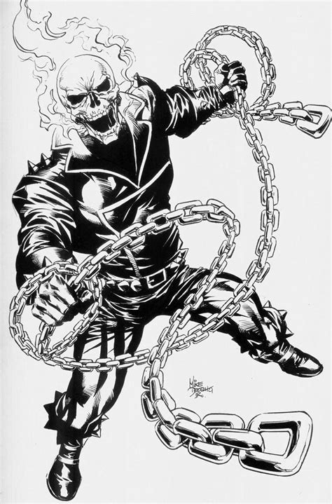Pin By Mama Llama With Adhd On Merch Ghost Rider Tattoo Marvel
