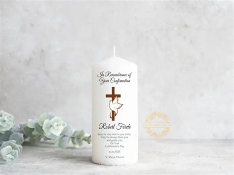 010 Confirmation Candle Personalised Candles Vg Designs