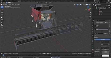 Combine Harvester Generic 3d Model 139 3ds Blend C4d Fbx Max Ma Lxo Obj Free3d