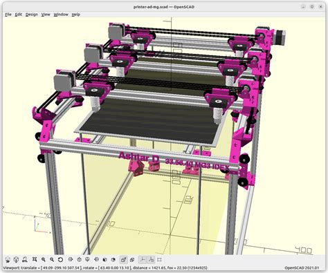 3d Printer Multi Gantry Printer Xyz Dims
