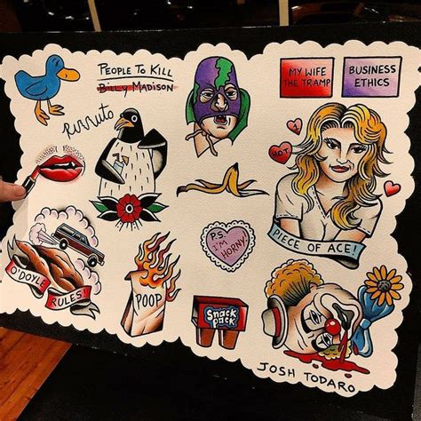 Adam Sandler Inspired Tattoos Sopranos Flash Tattoo Old School