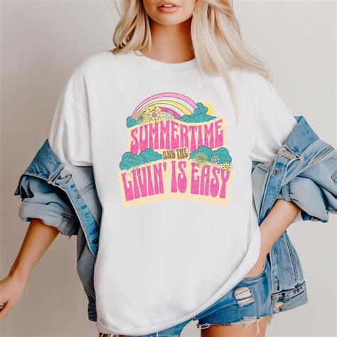 Summertime And The Livin Is Easy Digital Artwork Png Summer Design