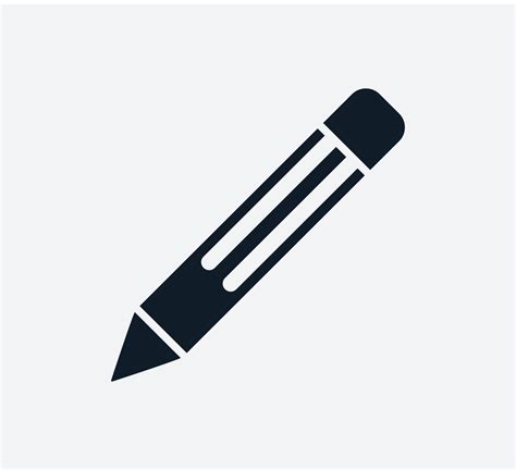 Pencil Icon Vector Logo Design Template 7818769 Vector Art At Vecteezy