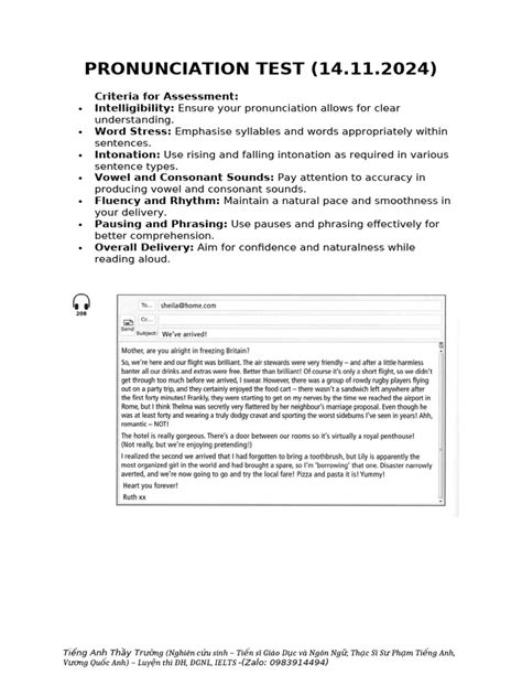 Pronunciation Test Assessment Criteria Pdf