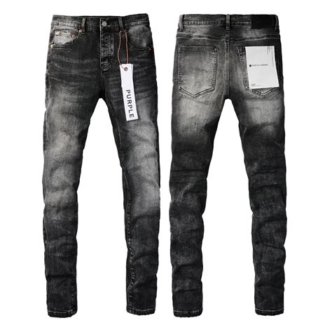 High End Designer Purple Denim Trending Jeans For Men For Men Straight Retro Ripped Slim Fit