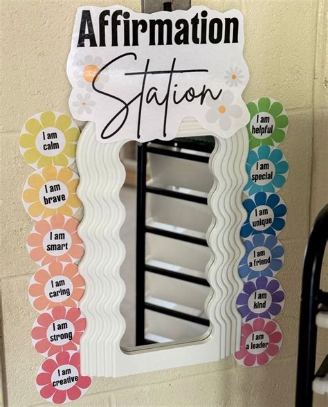 Classroom Affirmation Station Etsy Elementary Classroom Decor