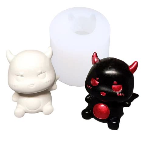 3d Cartoon Devil Epoxy Casting Mold For Candle Aromatherapy Making Home Decor