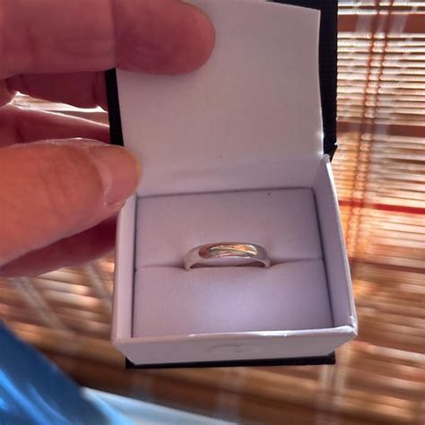 Comfort Fit Ring Sterling Silver Band Mens Wedding Ring Womens Wedding