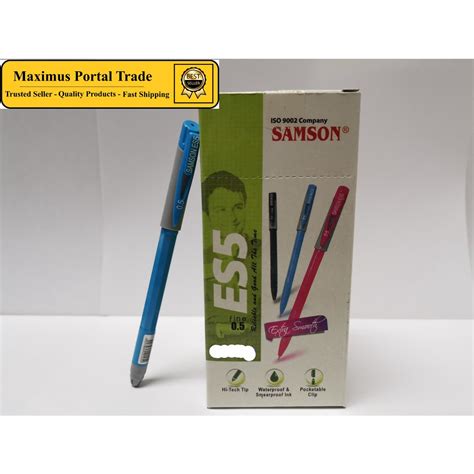 Samson Es5 Ball Pen 30 Pcs In 1 Box Shopee Malaysia
