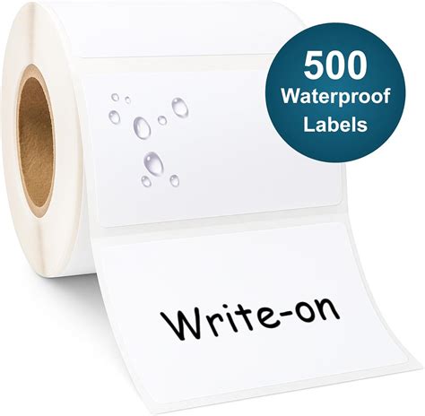 Blank Waterproof Label Stickers White Write On