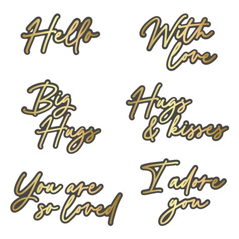 Honey Bee Foil Script Love Hot Foil Plate And Honey Cuts Honey Bee Stamps