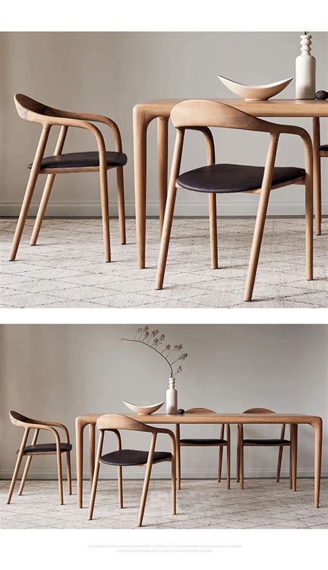 Nordic Designer Style Ash Wood Solid Wood Dining Chairs