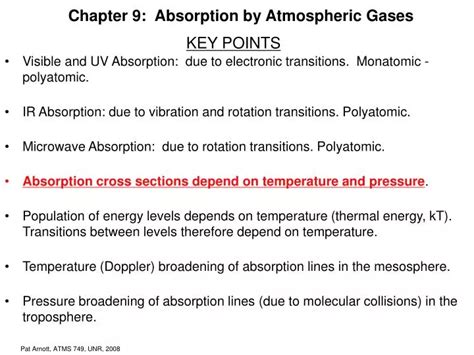 Ppt Chapter 9 Absorption By Atmospheric Gases Powerpoint Presentation Id6010936