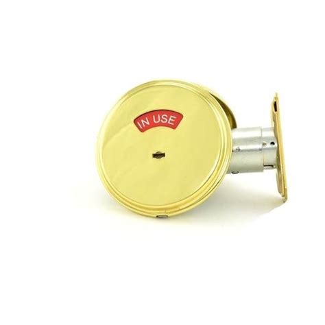 Schlage Commercial Grade 2 Occupancy Indicator Deadbolt With 12287 Latch And 10094 Strike Bright