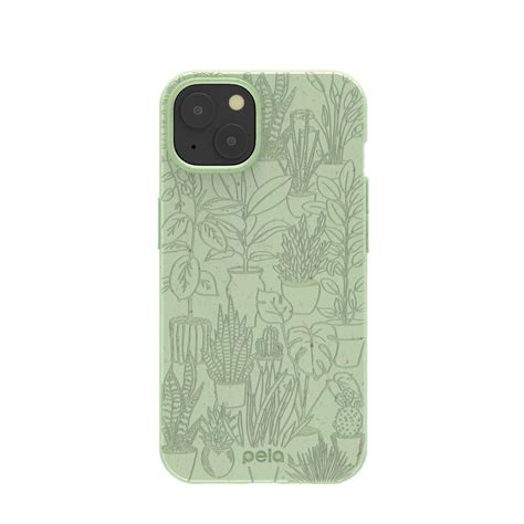 Sage Green Green Oasis Iphone 13 Case Pela Case