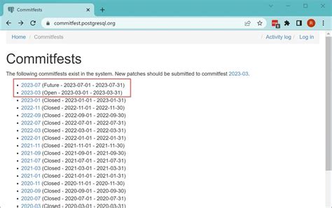 Postgresql Patch Of Interest To Me An Occasional Blog Series