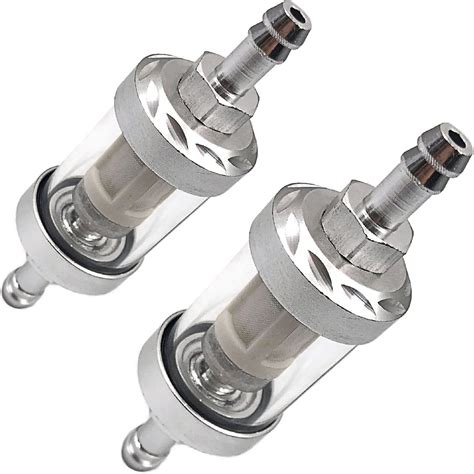 Fainwan 2pcs 5 16 Inch 9747 Inline Fuel Filter With Clear View Glass