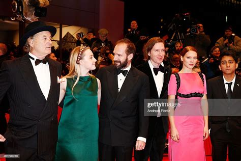 Bill Murray Saoirse Ronan Ralph Fiennes Wes Anderson Lea Seydoux
